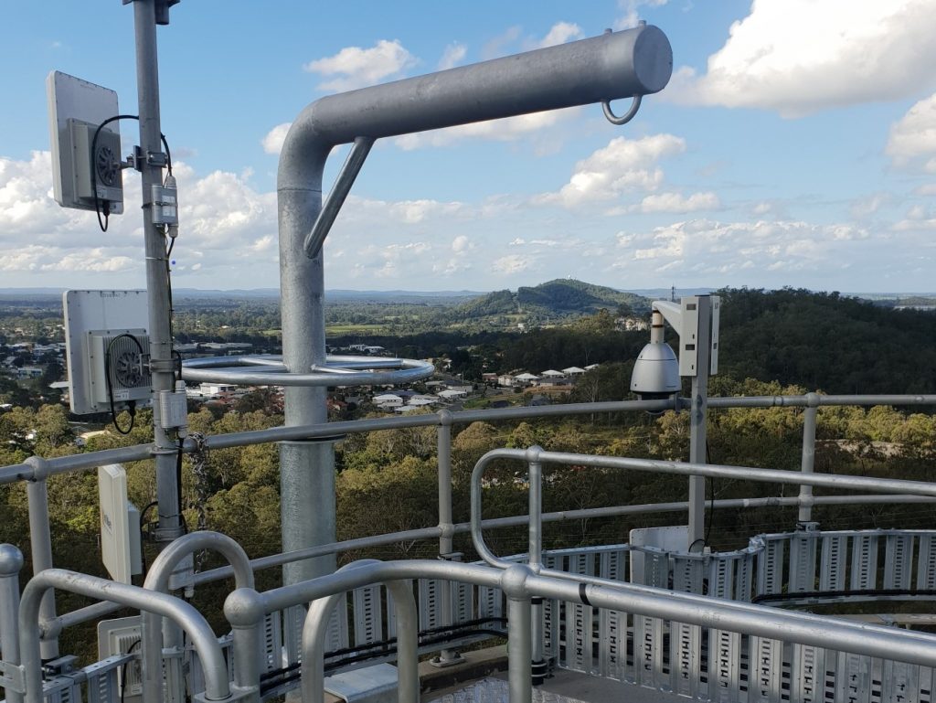 Davit Arm on Reservoir Tower | BDR Stainless