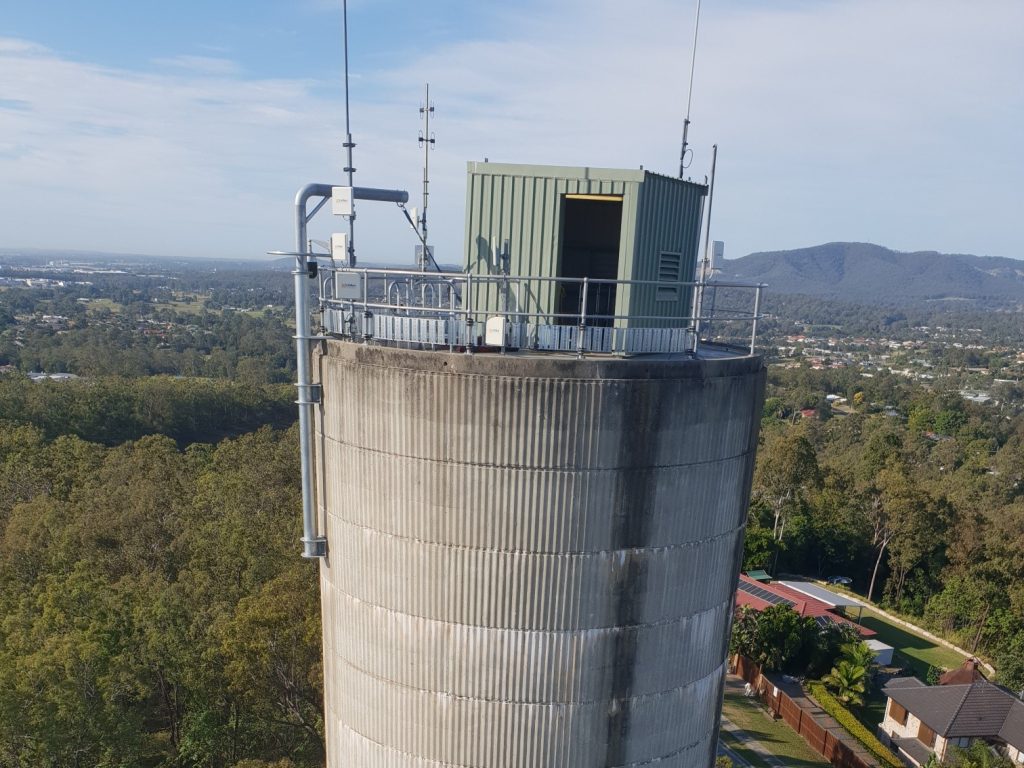Davit Arm on Reservoir Tower | BDR Stainless