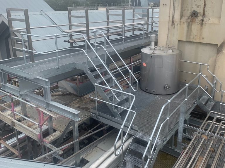 Pipe Gantry and Access System – Ice Cream Factory | BDR Stainless
