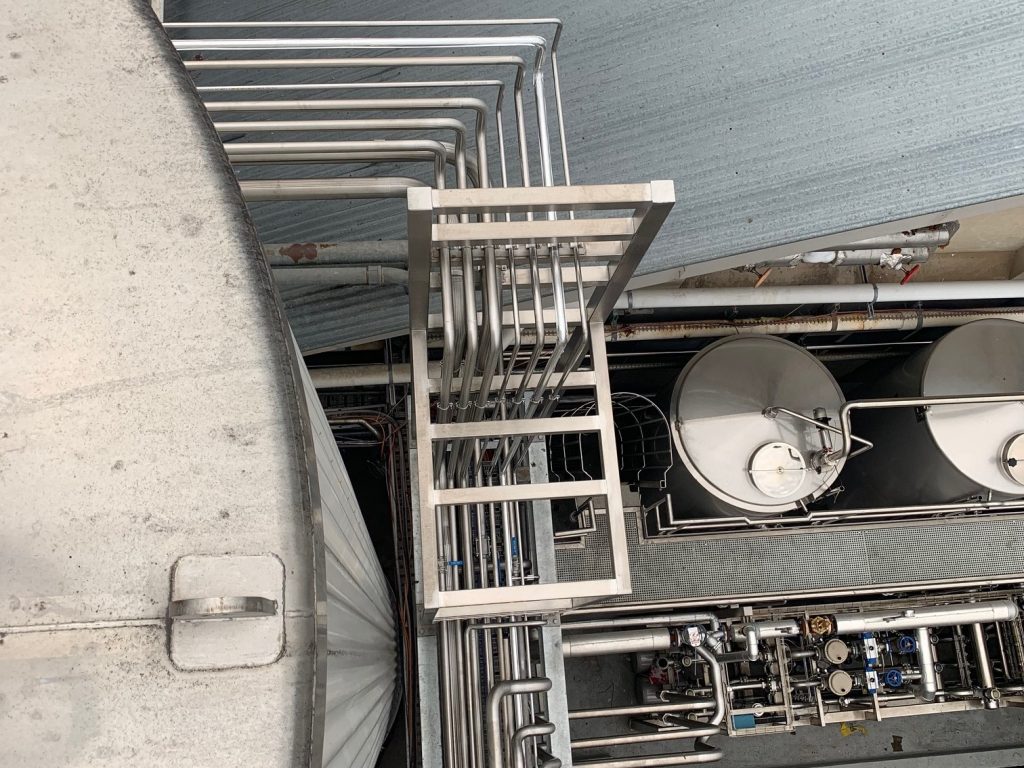 Pipe Gantry and Access System – Ice Cream Factory | BDR Stainless